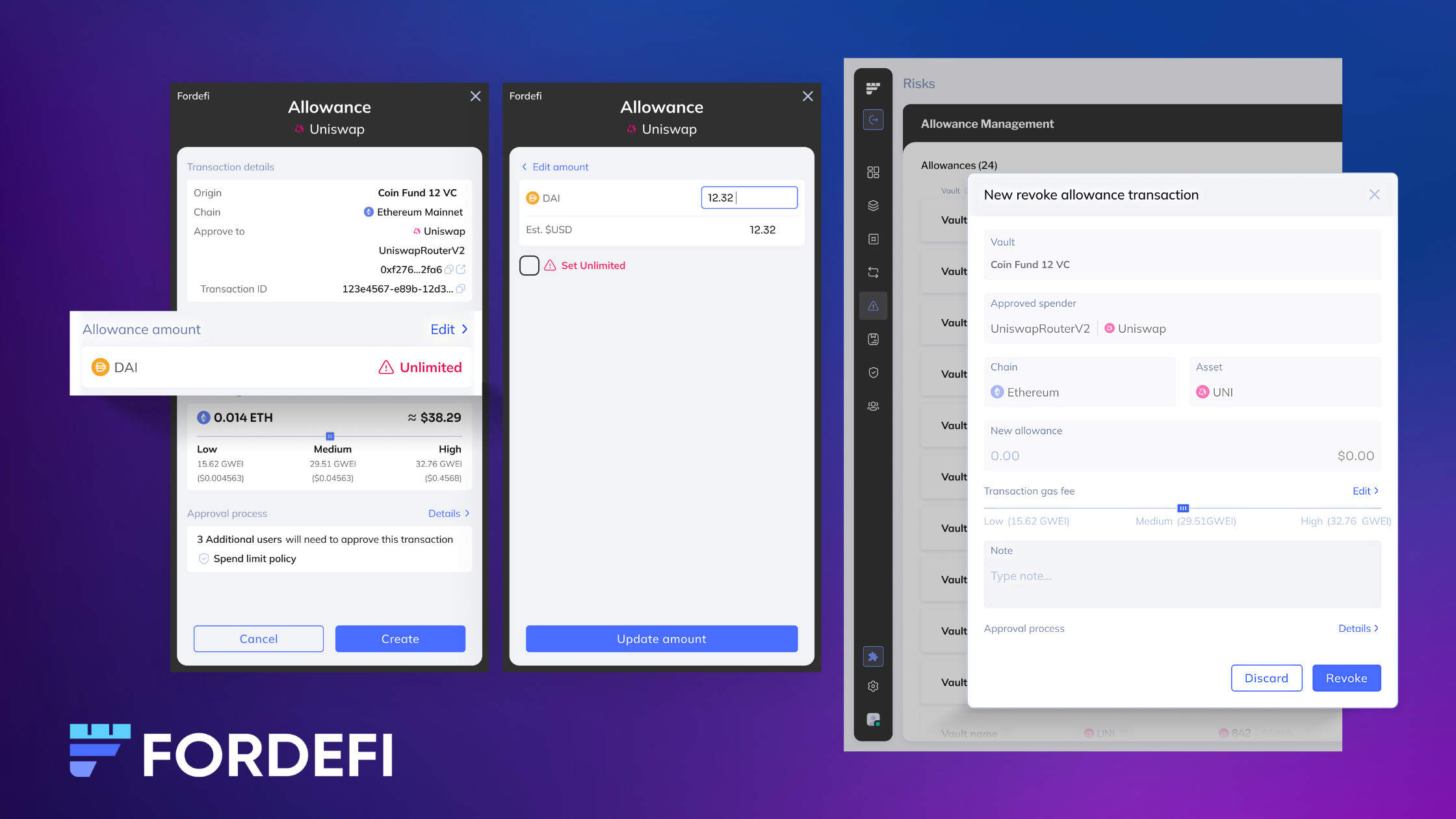 Revoke, Edit, and Manage Token Allowances with Fordefi’s Allowance Manager